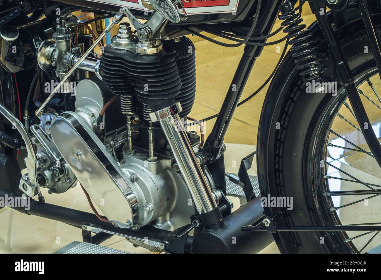 Old motorcycle engine Stock Photo - Alamy