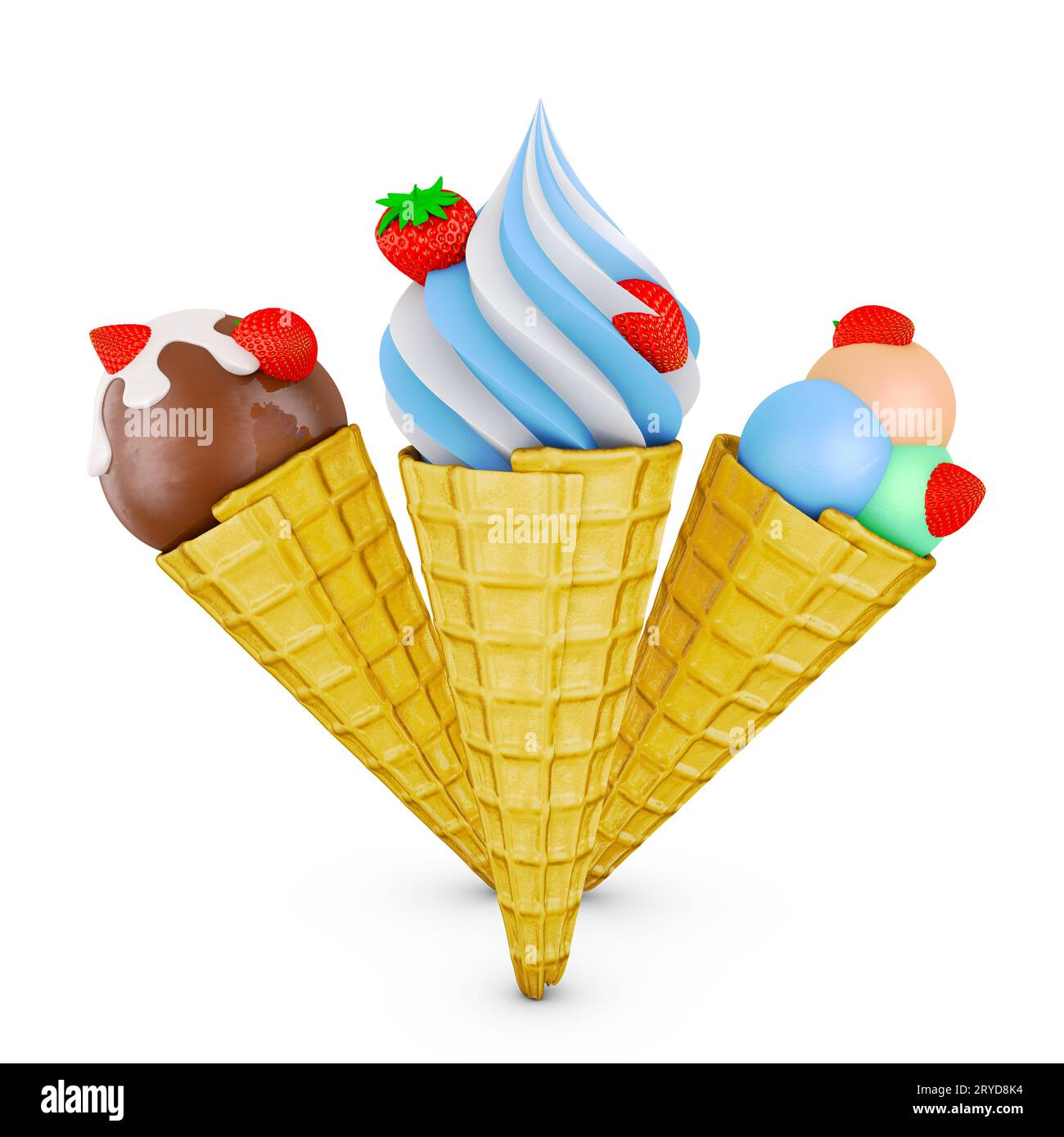 3d realistic cream color Cut Out Stock Images & Pictures - Alamy