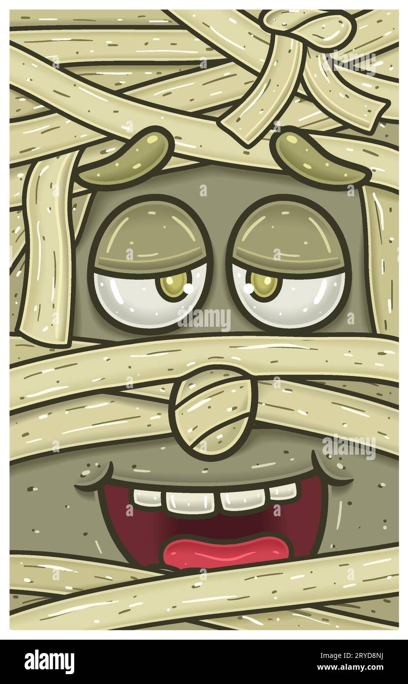 High Expression of Mummy Face Expression Character Cartoon. Wallpaper ...