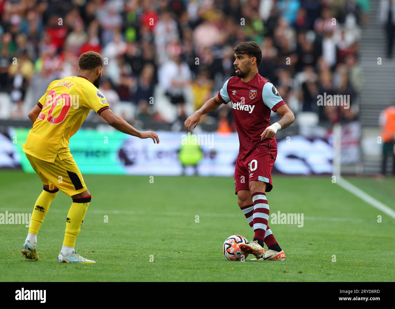 London Stadium, London, UK. 30th Sep, 2023. Premier League Football ...