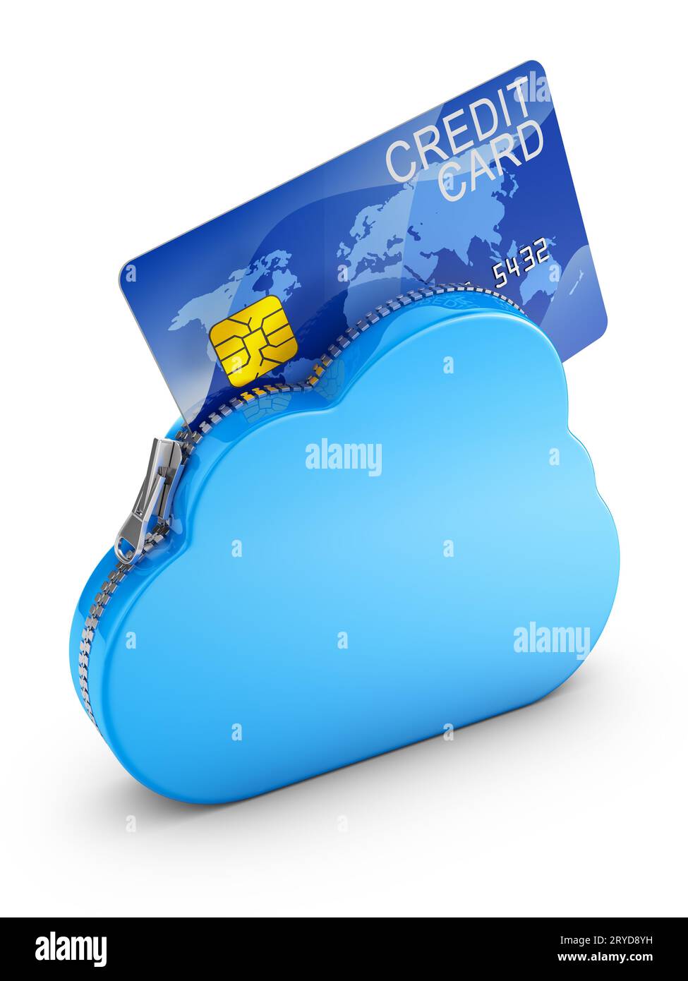 Cloud network card Cut Out Stock Images & Pictures - Alamy