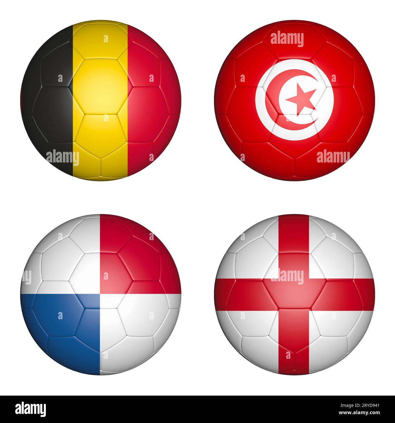 Balls with flags Stock Photo - Alamy