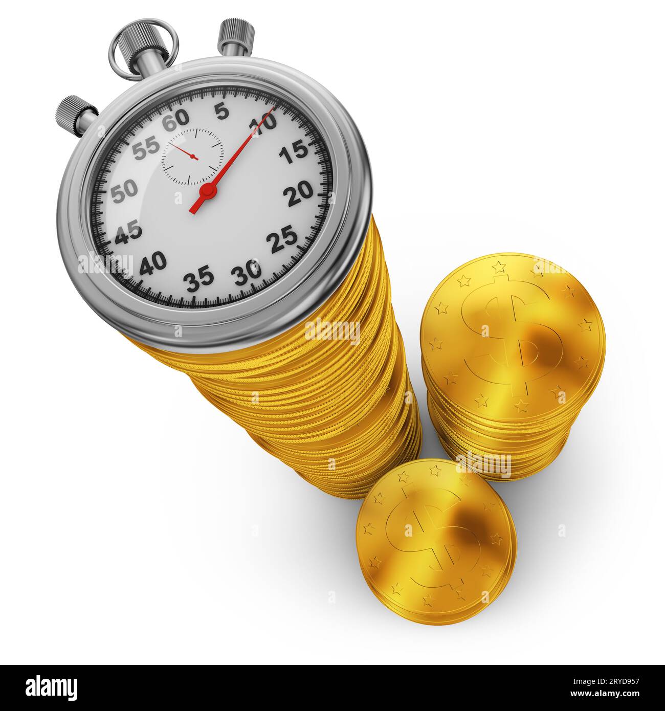 Gold stopwatch hi-res stock photography and images - Alamy