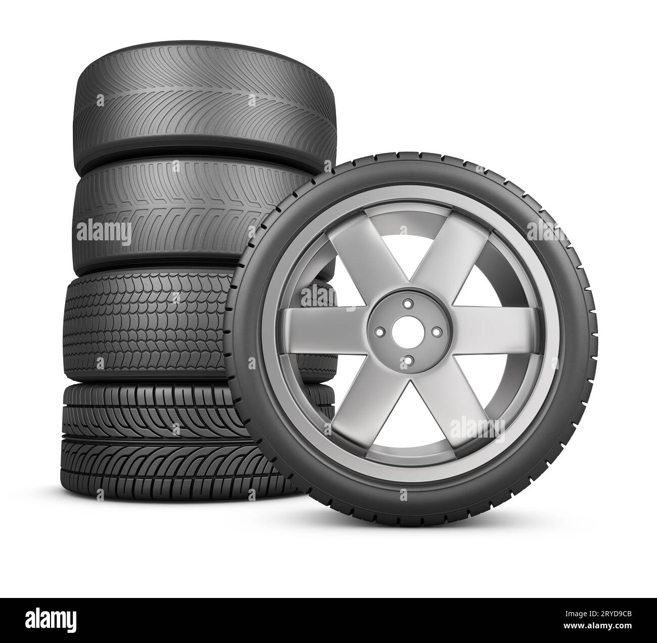 New set driving wheels hi-res stock photography and images - Alamy