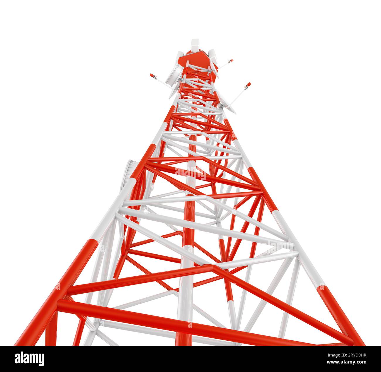 The telecommunication tower Stock Photo - Alamy