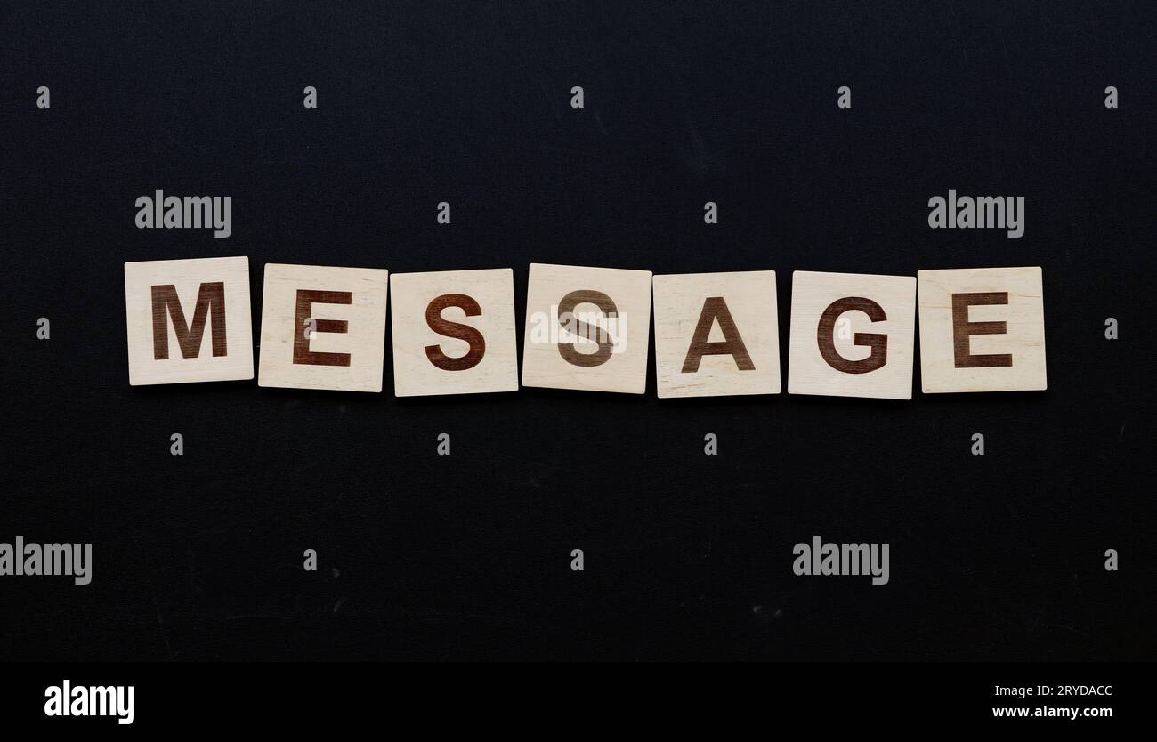 Black message hi-res stock photography and images - Alamy