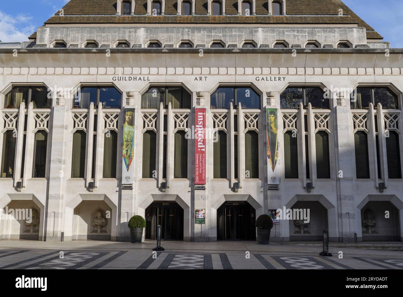 The exterior of the Guildhall Art Gallery's, designed by British ...