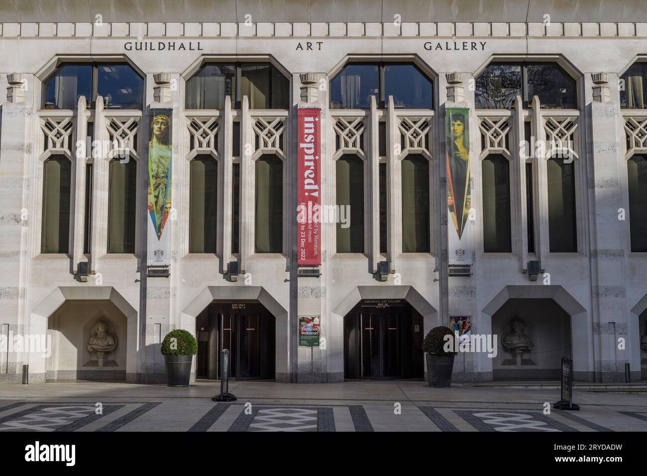The exterior of the Guildhall Art Gallery's, designed by British ...