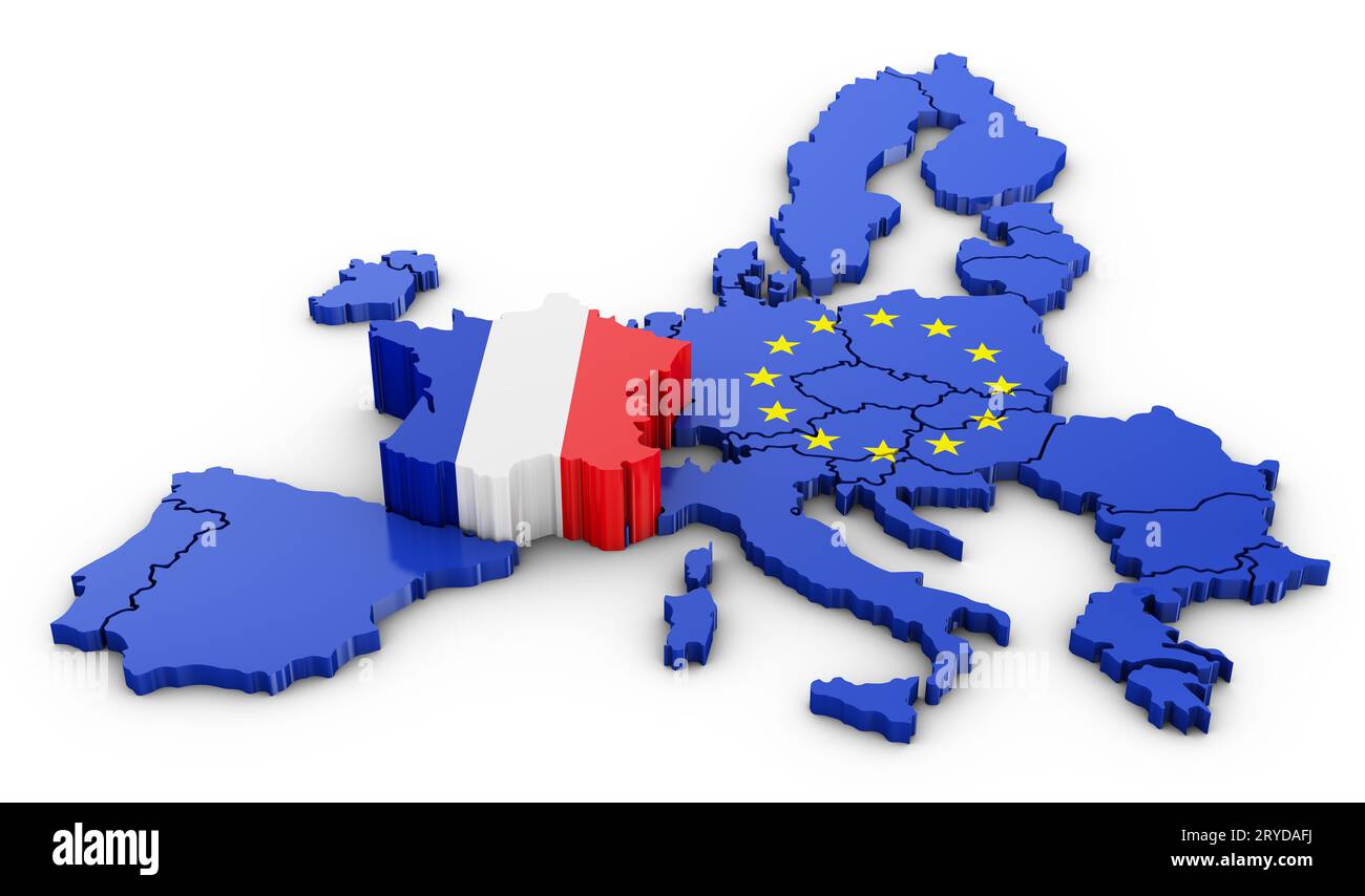 Eu and france flag Cut Out Stock Images & Pictures - Alamy