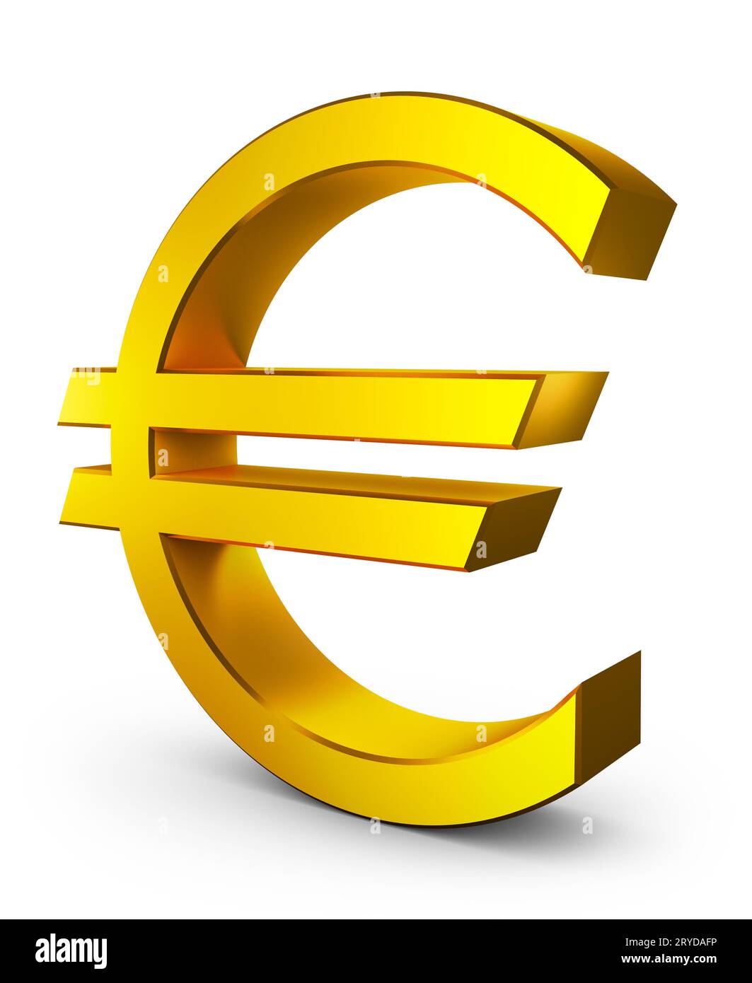 Volumetric euro sign Stock Photo - Alamy