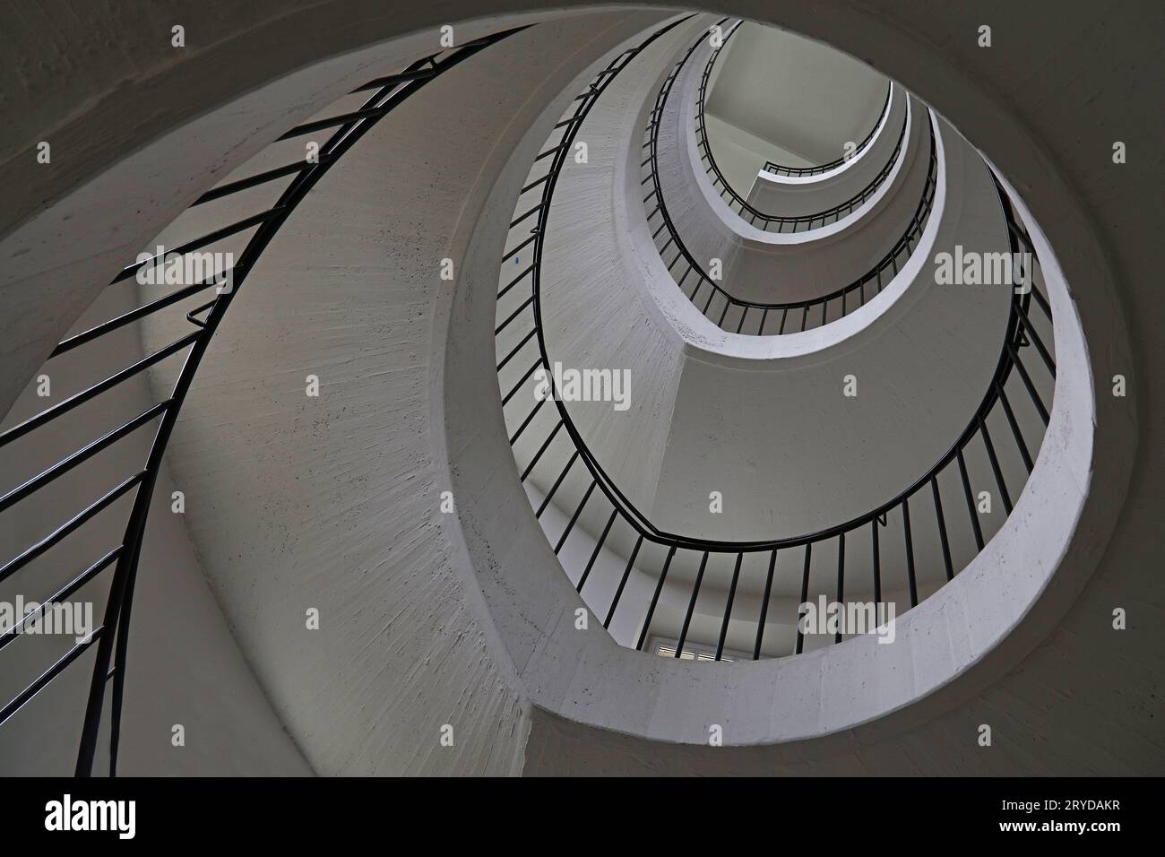 Spiral stairs perspective Stock Photo - Alamy