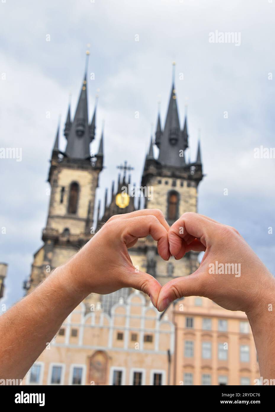 Show the heart with your hands hi-res stock photography and images - Alamy