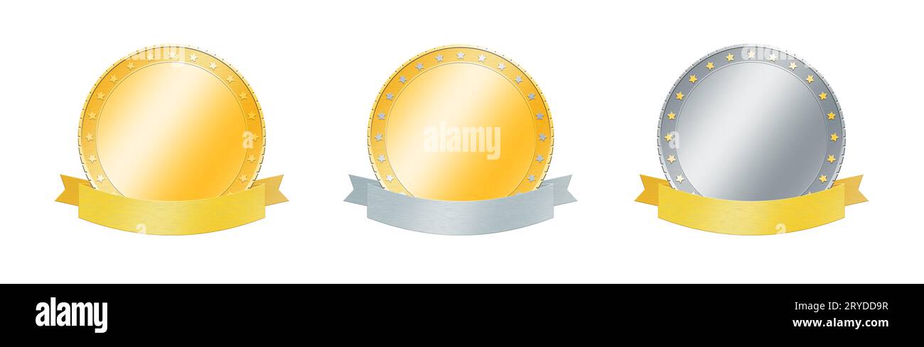 Gold badges hi-res stock photography and images - Alamy