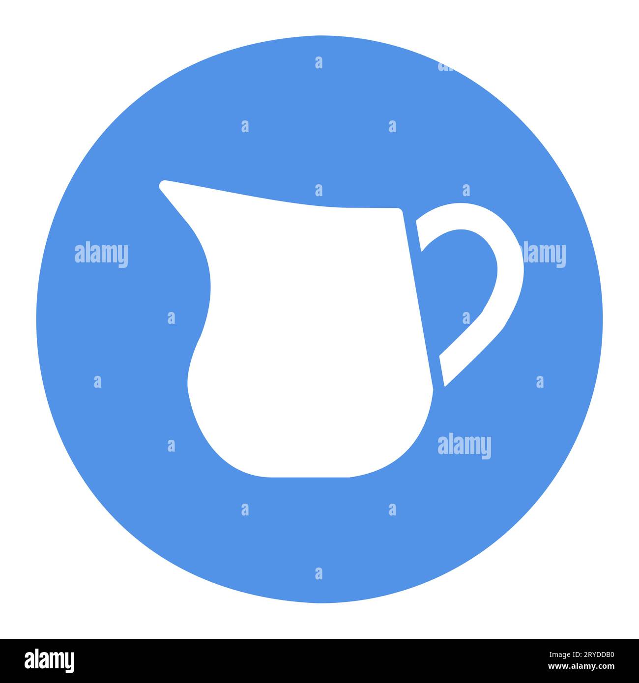 Creamer jug vector icon. Dairy product sign. Graph symbol for cooking ...