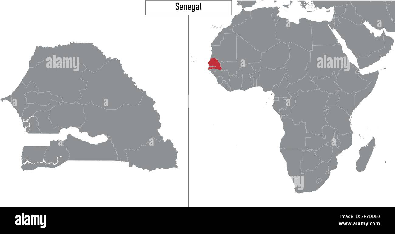 Map Of Africa Senegal