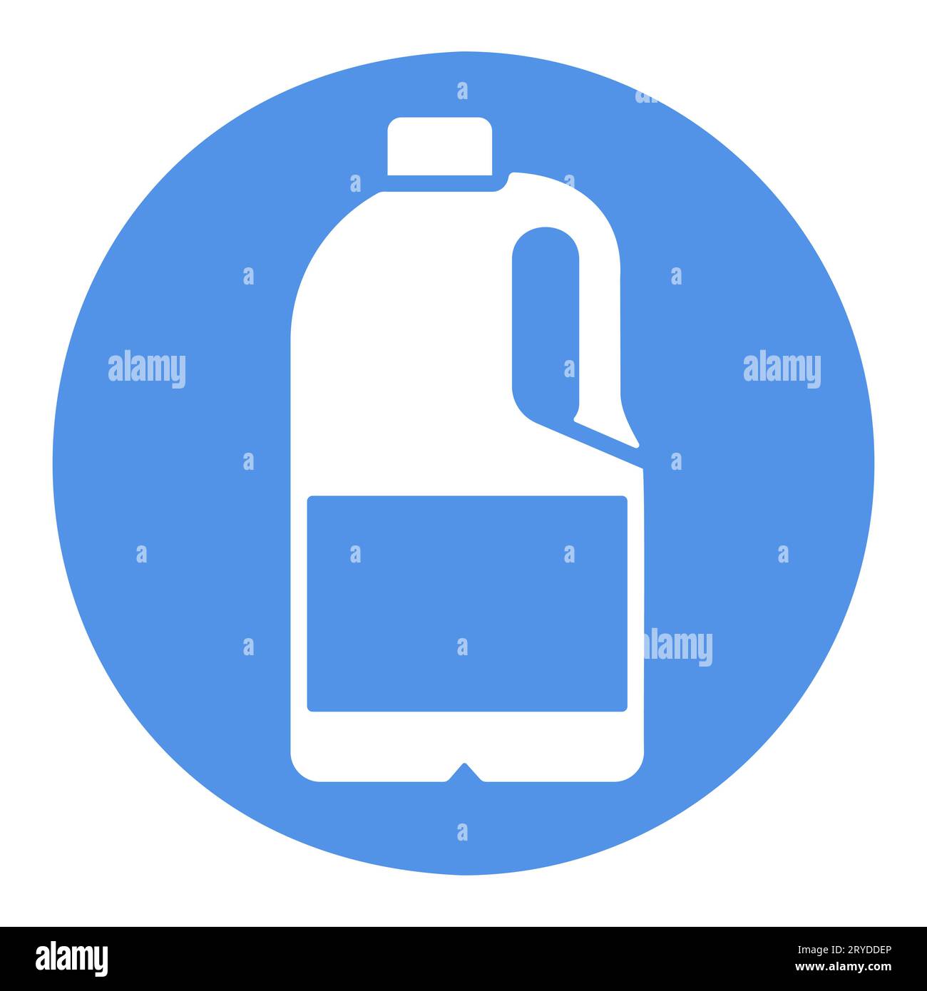 Milk plastic bottle vector icon. Dairy product sign. Graph symbol for ...
