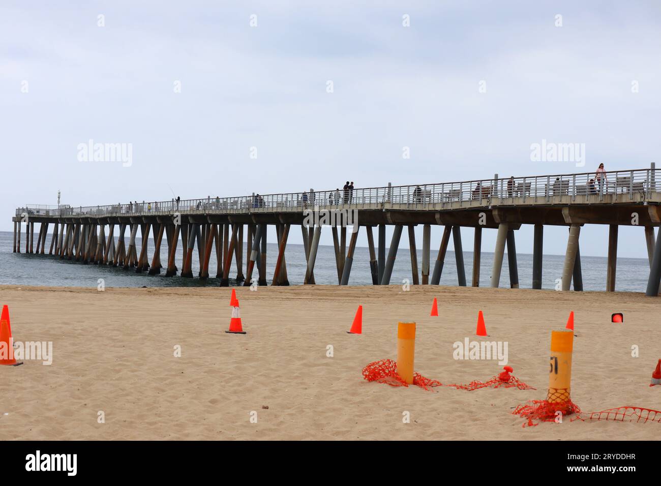 View of Pier of Hermosa Beach (LA County), California Stock Photo - Alamy