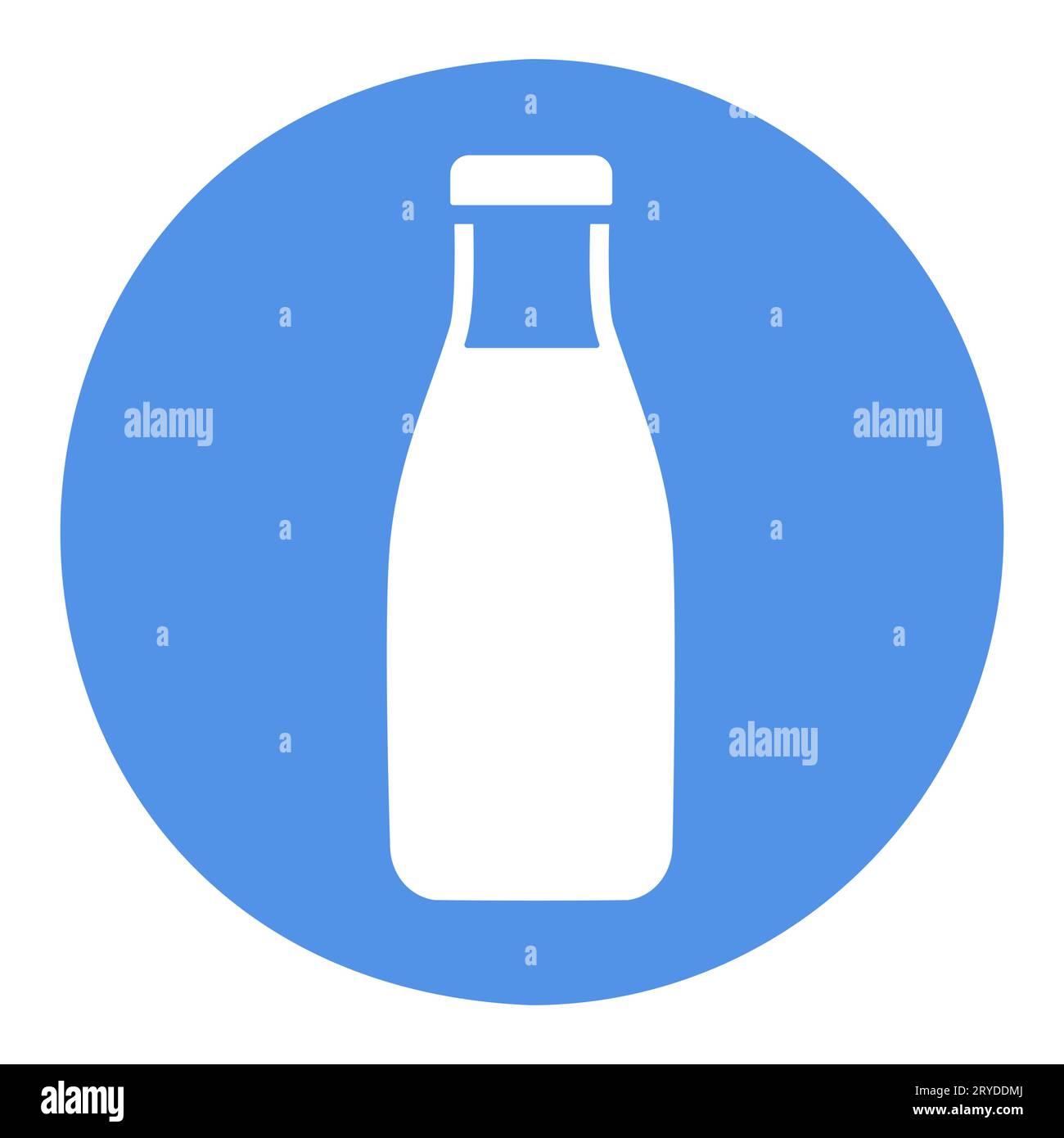 Milk Bottle icon vector. Dairy product sign. Graph symbol for cooking ...
