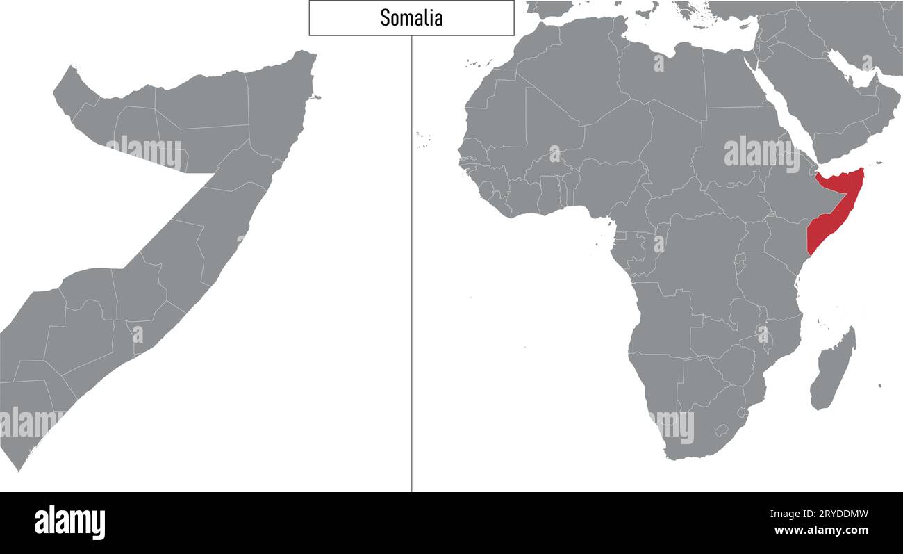 Somalia Africa Map