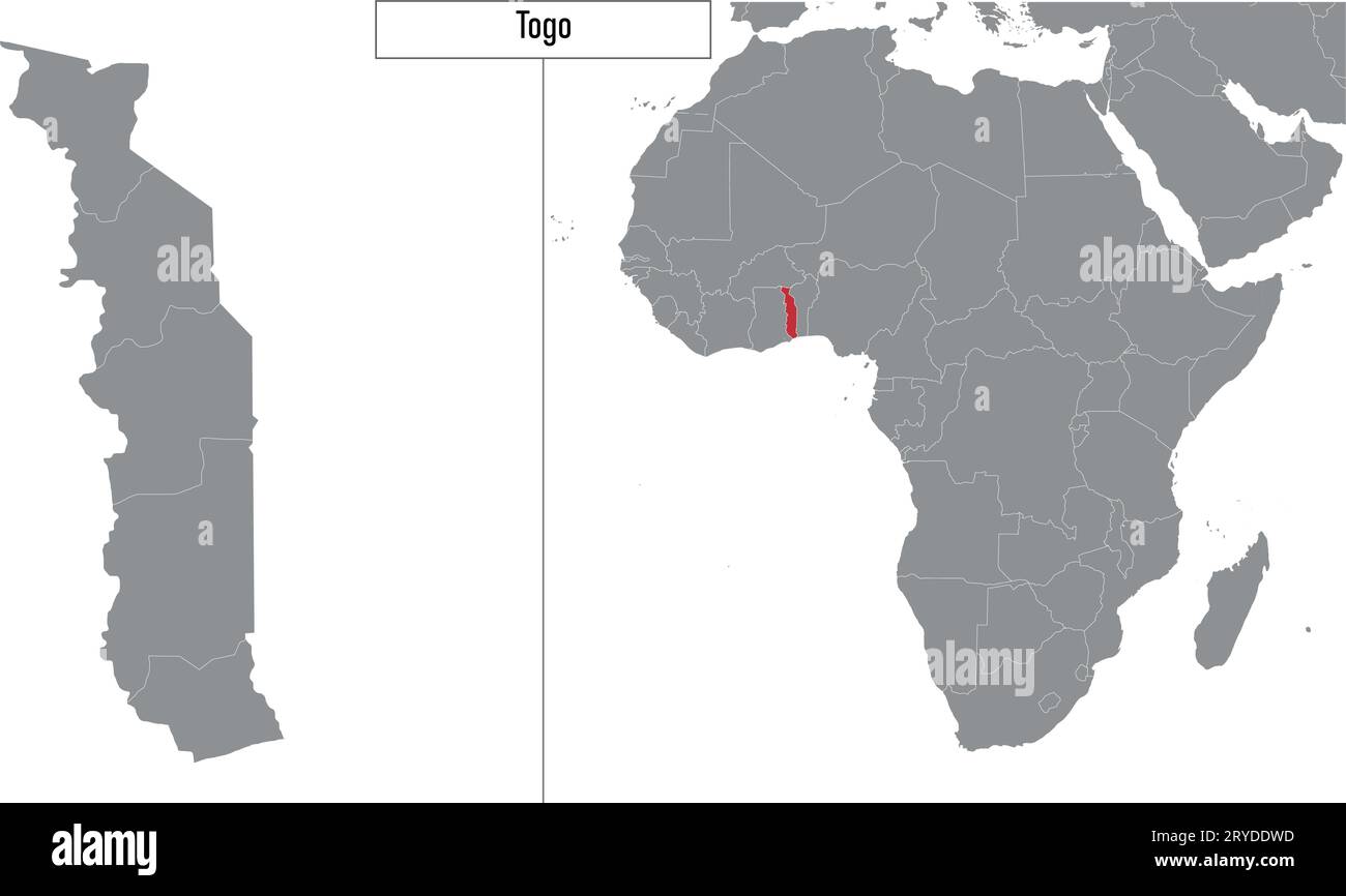 Map Of Togo Africa