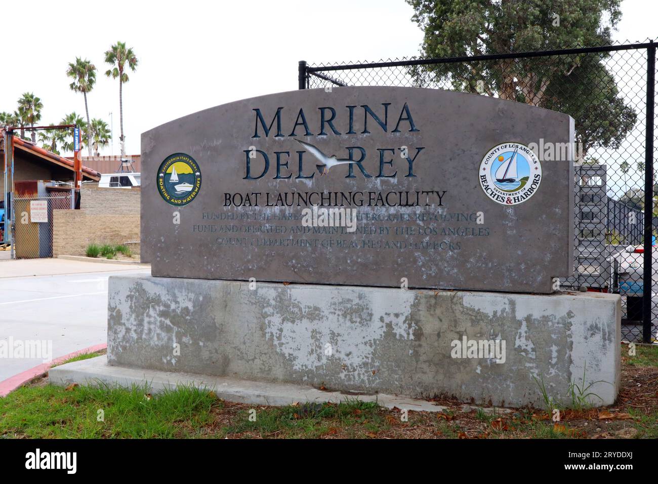 Marina del Rey (LA County), California: Marina del Rey Boat Launching ...