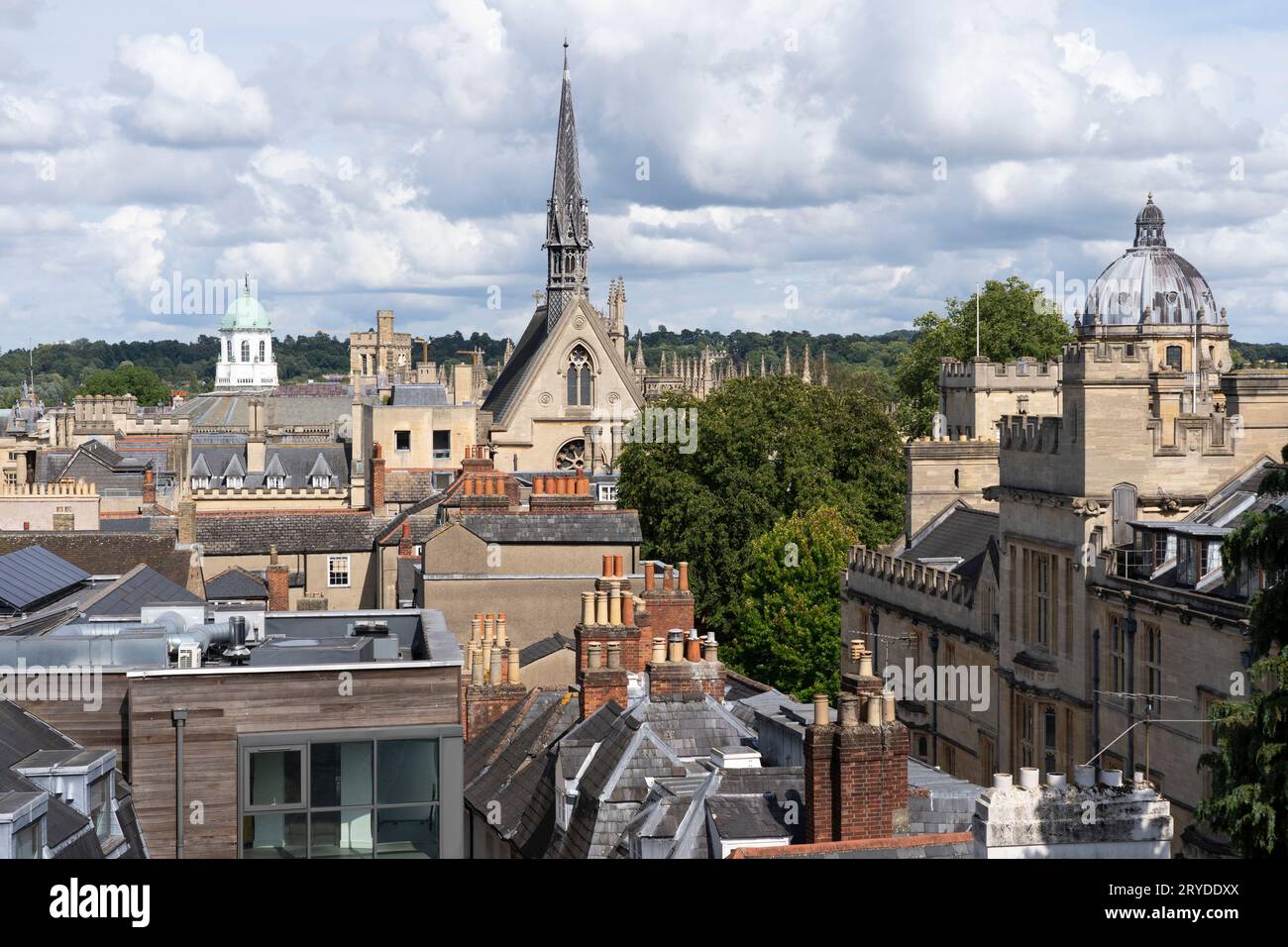 Oxford skyline and rooftops seen from Saint Michael at the North Gate ...