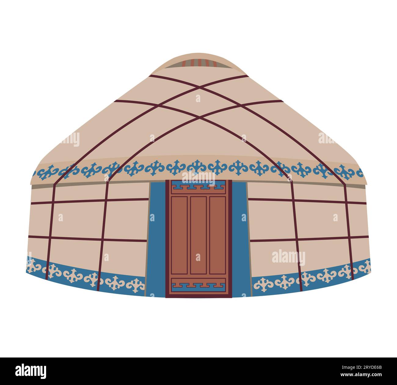 Kazakh house Stock Vector Images - Alamy