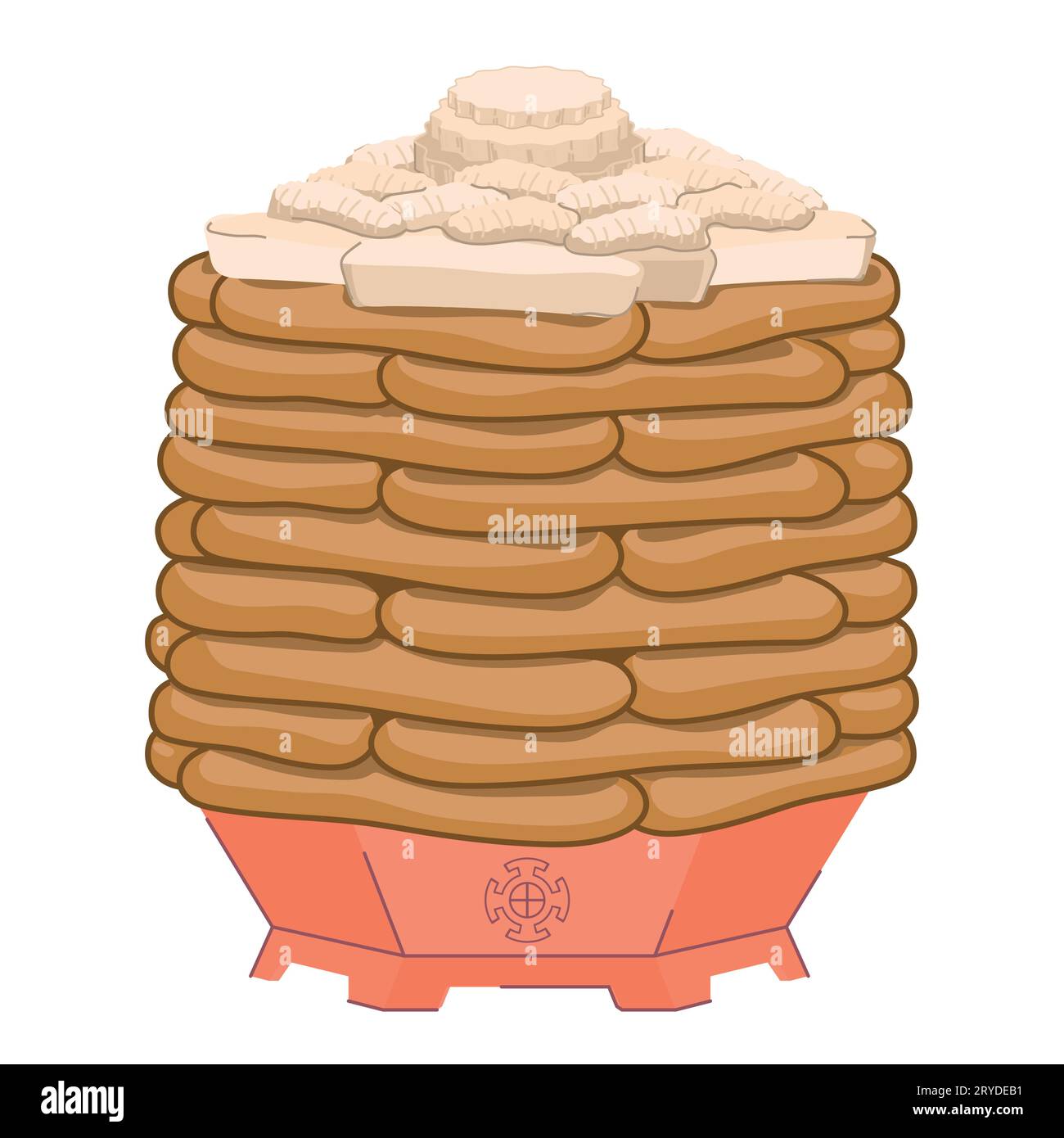 Traditional mongolian food Stock Vector Images - Alamy