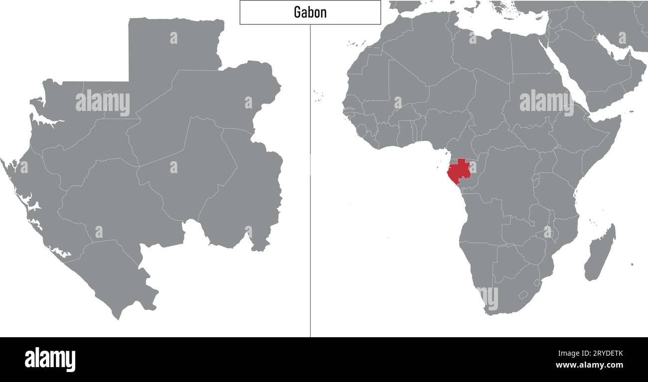 Gabon Map Africa