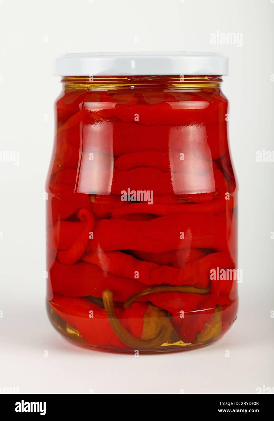 Red pickled peppers close hi-res stock photography and images - Alamy