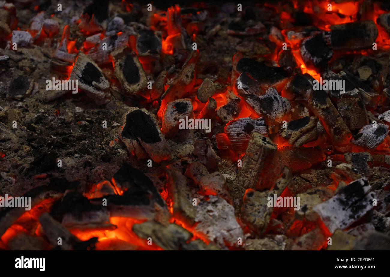 Blaze of bonfire wood fire flame spires in fireplace Stock Photo - Alamy