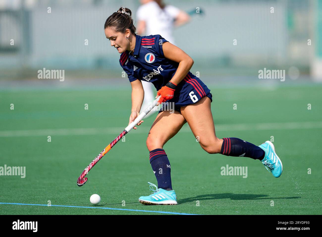 Mannheim, Deutschland. 30th Sep, 2023. Fiona Felber (MHC, 6), am Ball ...