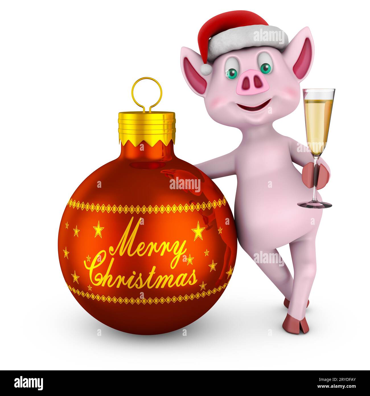 Merry christmas celebration cute Cut Out Stock Images & Pictures - Alamy