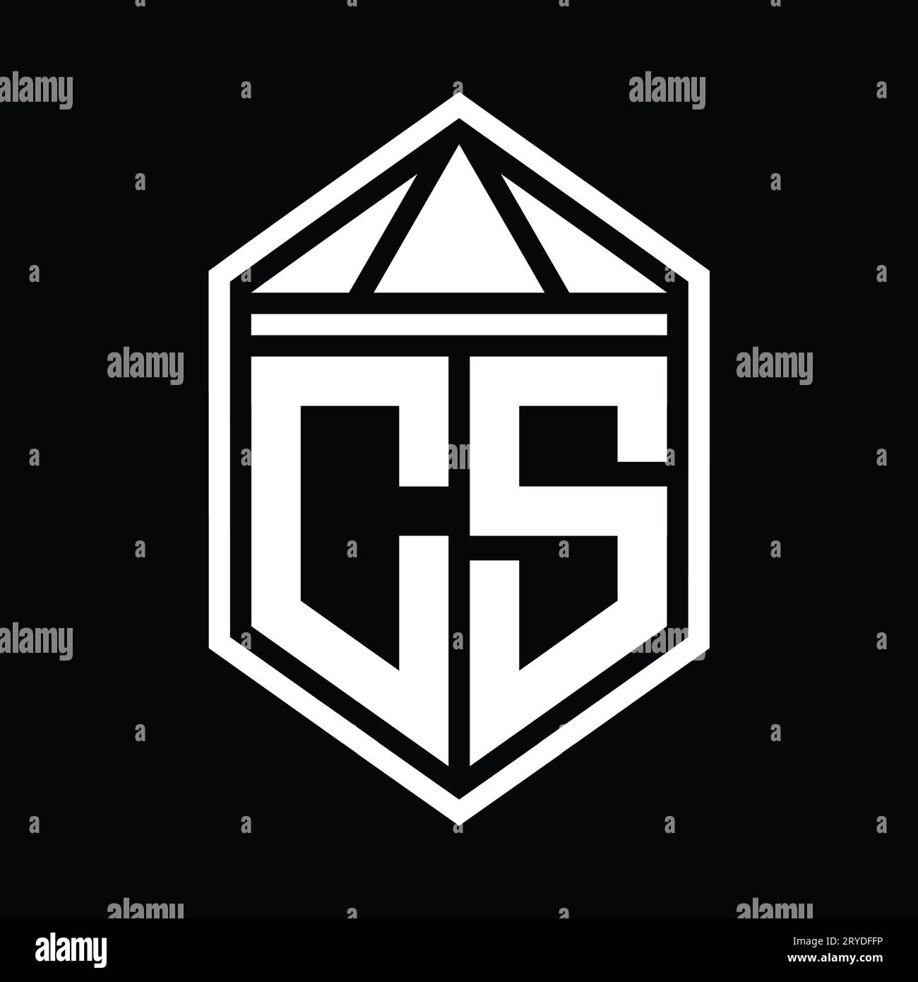 Cs letter logo hi-res stock photography and images - Alamy