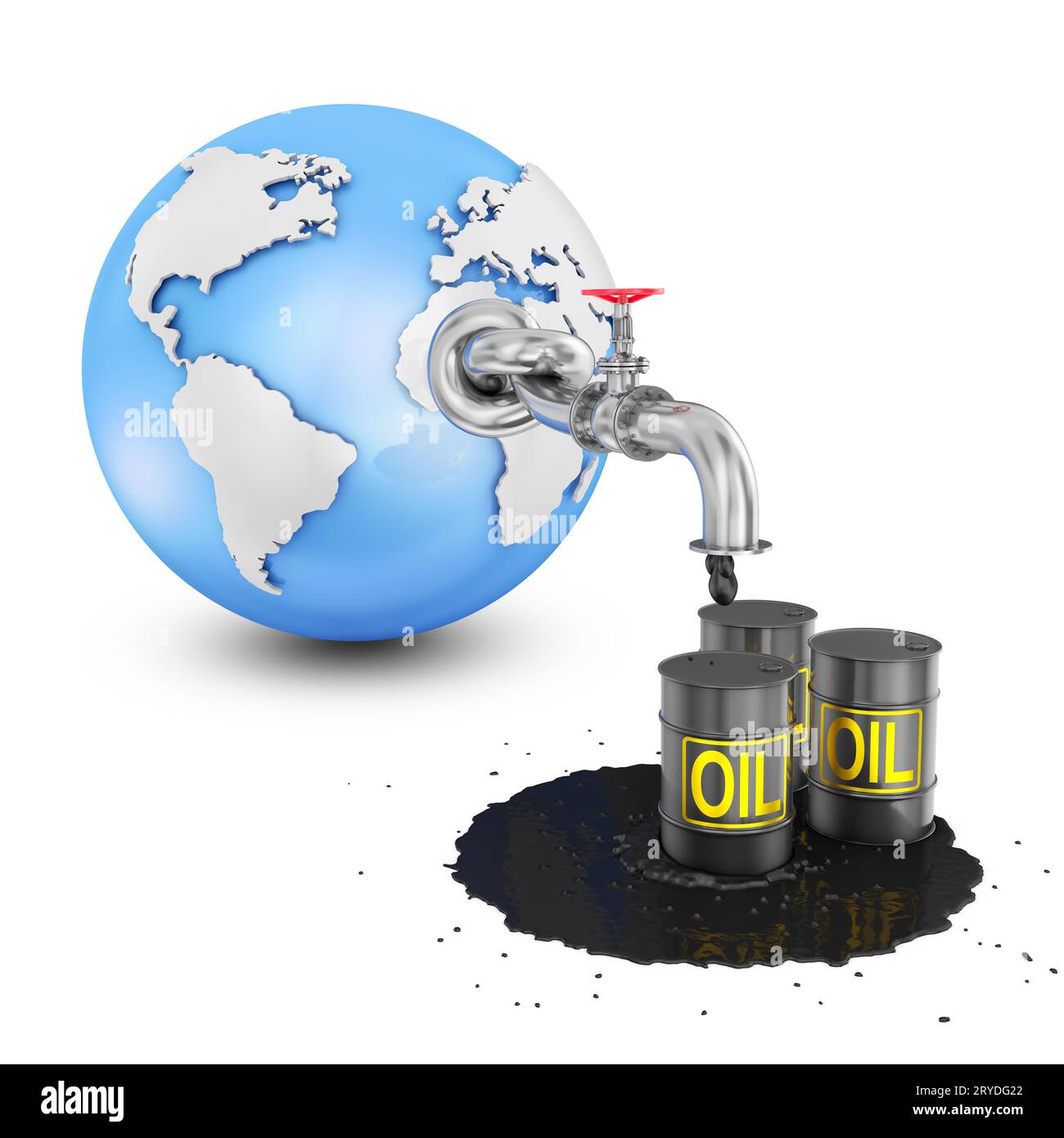 Oil globe earth map hi-res stock photography and images - Alamy