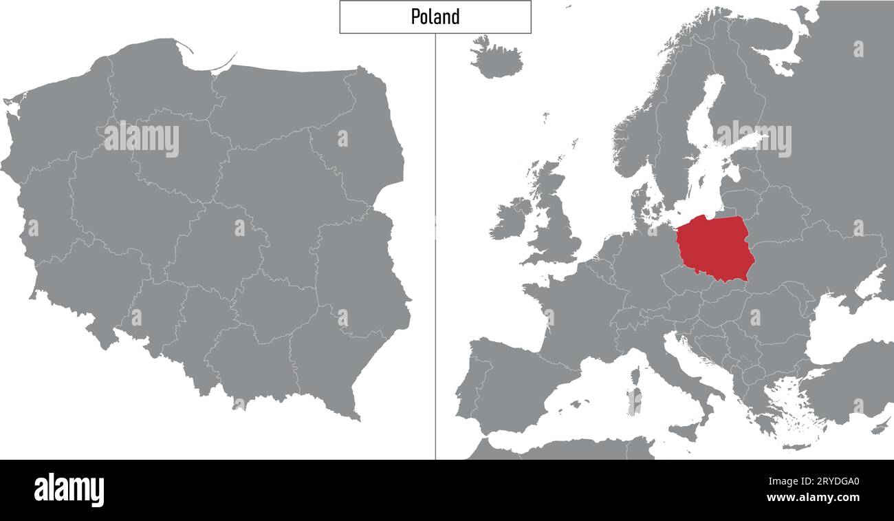 Map of poland on texture Stock Vector Images - Alamy