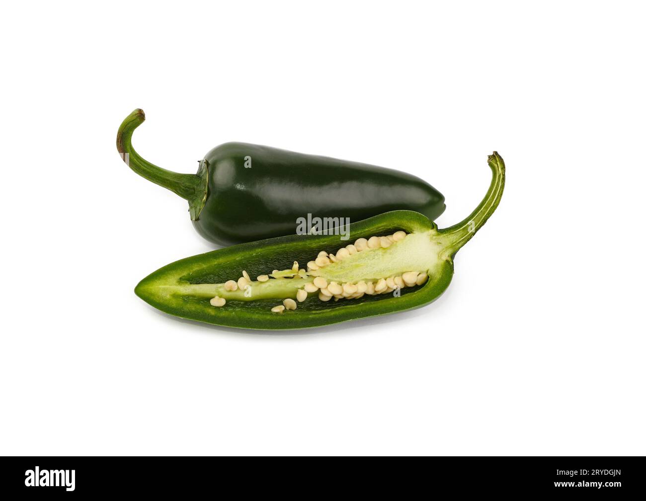 Fresh of green peppers Cut Out Stock Images & Pictures - Alamy