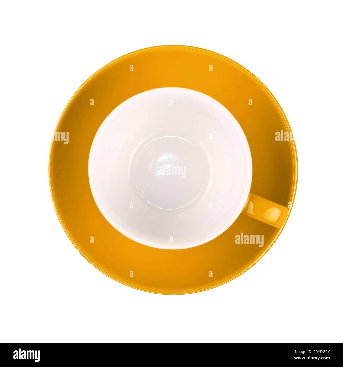 White and yellow cup hi-res stock photography and images - Alamy