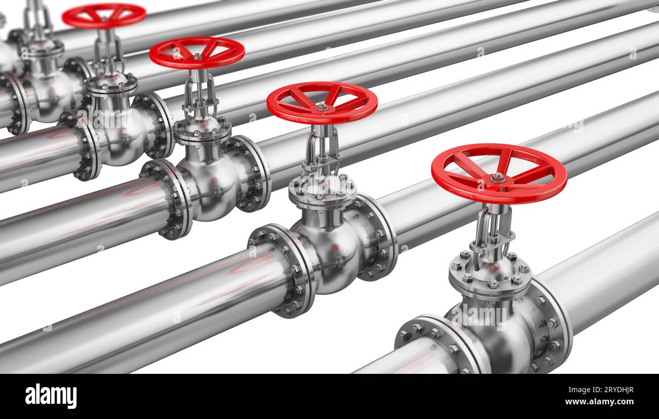 The glossy pipes Stock Photo - Alamy