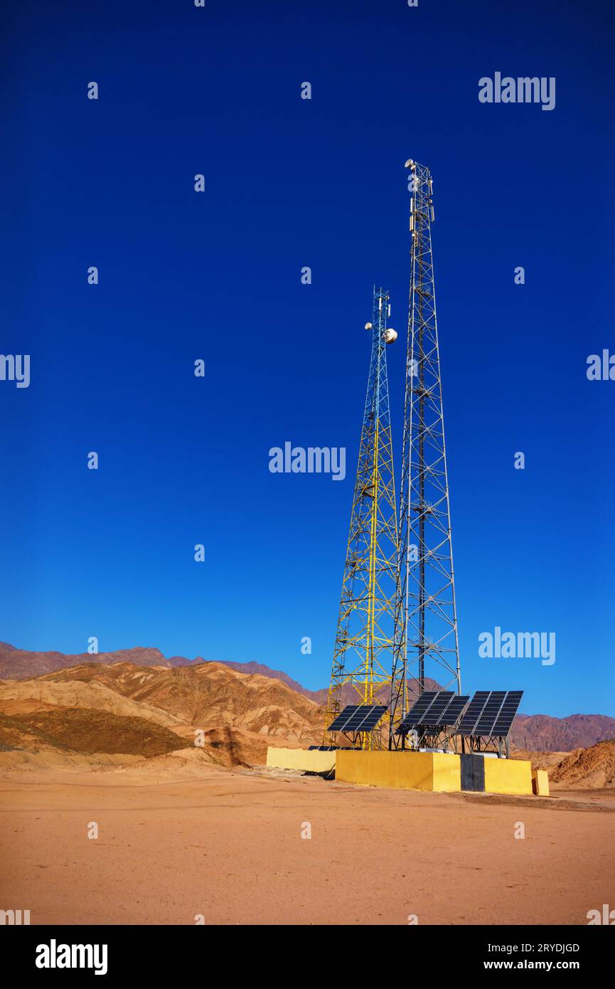 Gsm towers in mountains Stock Photo - Alamy