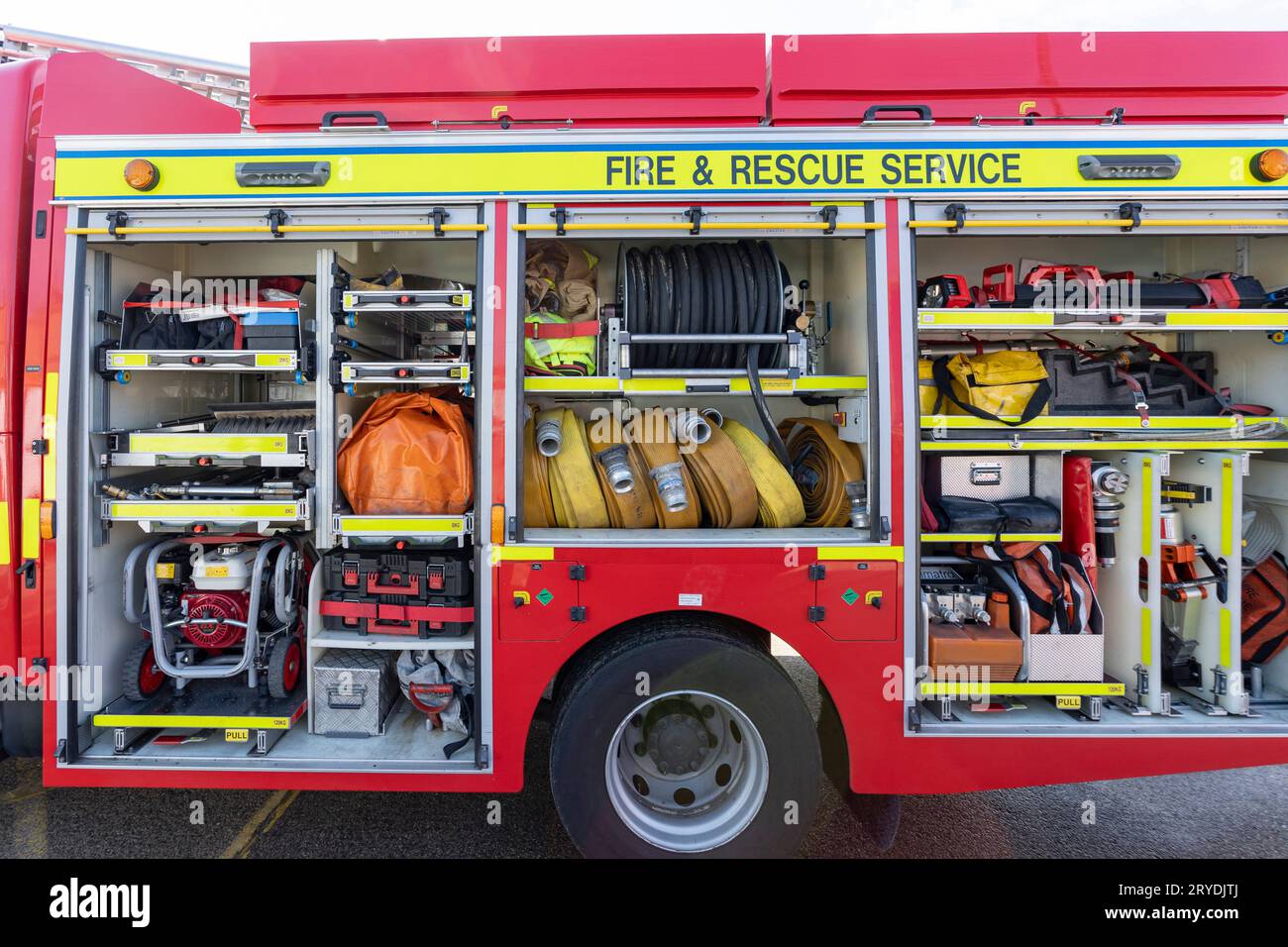 Interior of the fire truck hi-res stock photography and images - Alamy
