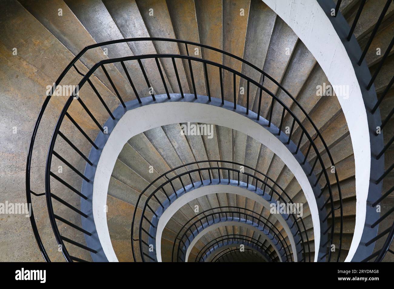Spiral stairs perspective Stock Photo - Alamy