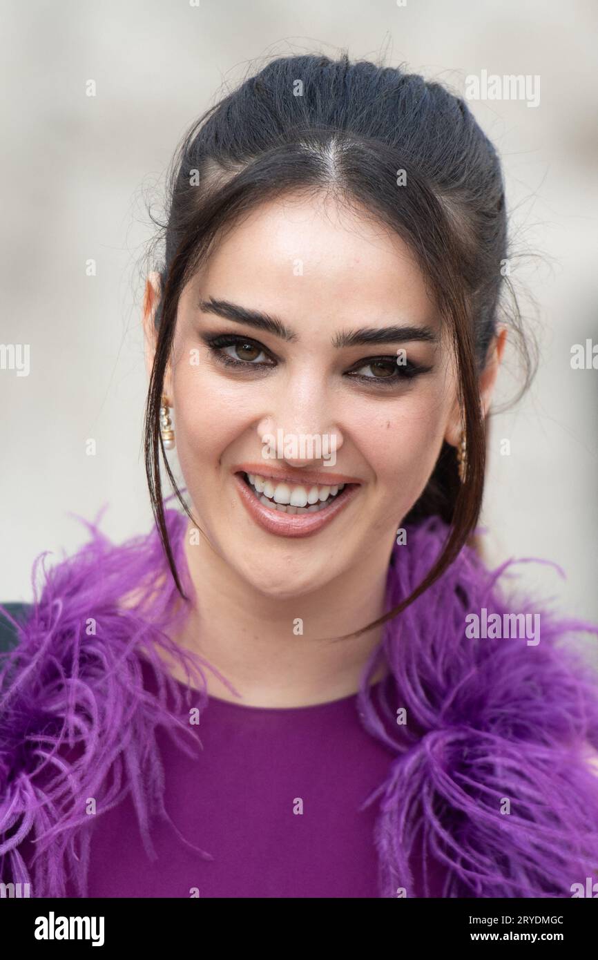 Ines Tazi attending the Elie Saab Womenswear Spring/Summer 2024 show as ...