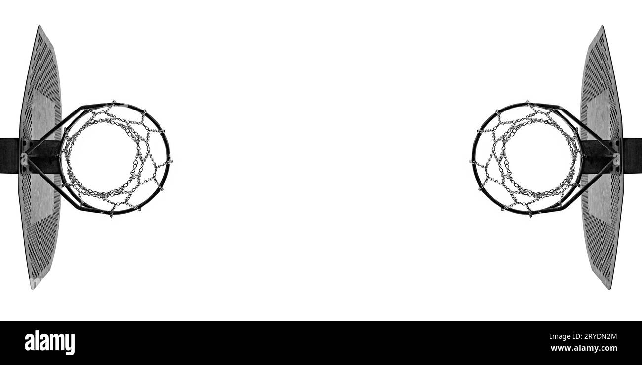 Basketball hoop banner. Basketball concept Stock Photo - Alamy