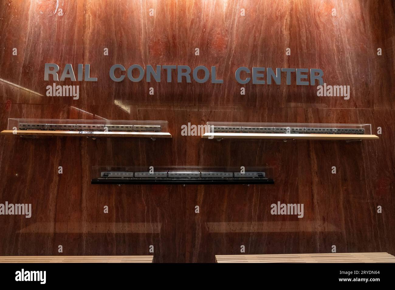 View of exterior of Rail Control Center in New Yokr as Governor Kathy ...