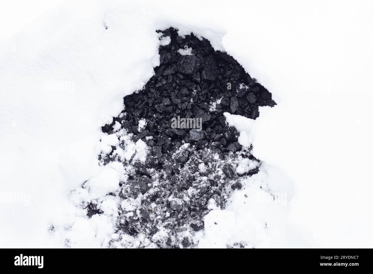 Pile coal covered white hi-res stock photography and images - Alamy