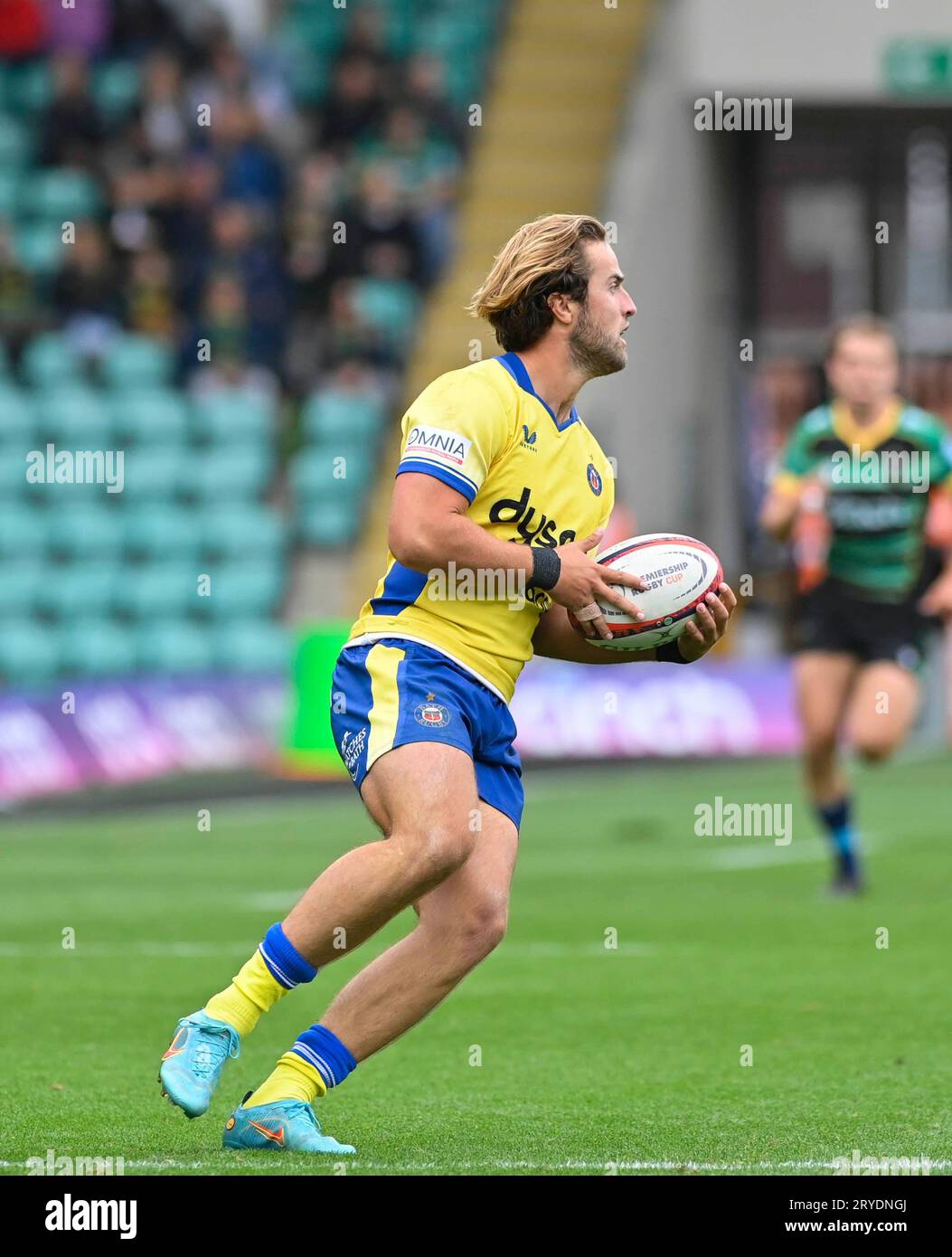 Northampton ENGLAND - Sept 30 2023 : Tom de Glanville of Bath Rugby ...