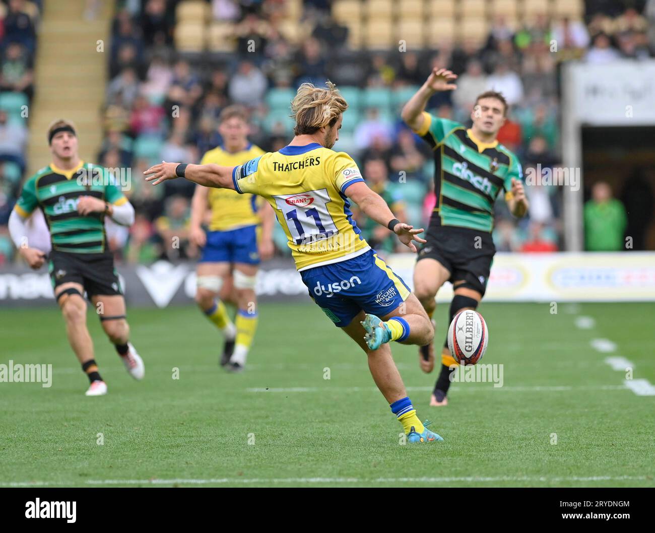 Northampton ENGLAND - Sept 30 2023 : Tom de Glanville of Bath Rugby ...