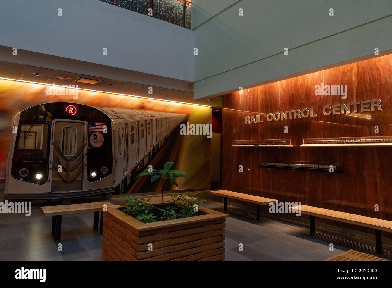 New York, USA. 30th Sep, 2023. View of exterior of Rail Control Center ...