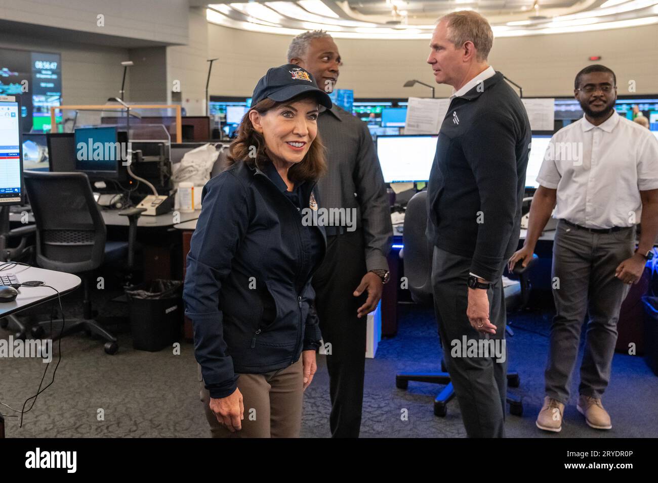 New York, USA. 30th Sep, 2023. Governor Kathy Hochul and MTA CEO Janno ...
